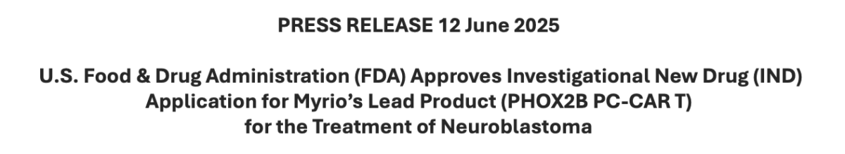 U.S. Food & Drug Administration (FDA) Approves Investigational New Drug ...